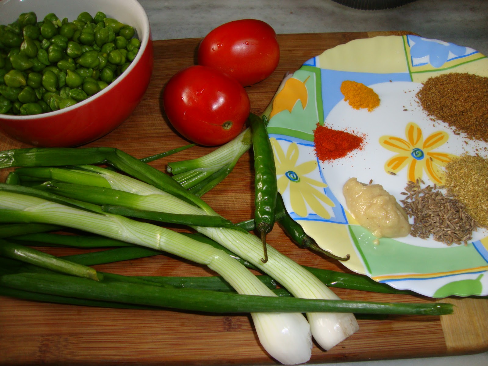 Cooking Delights: Hara chana masala