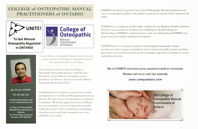 College of Osteopathic Manual Practitioners of Ontario: 2013