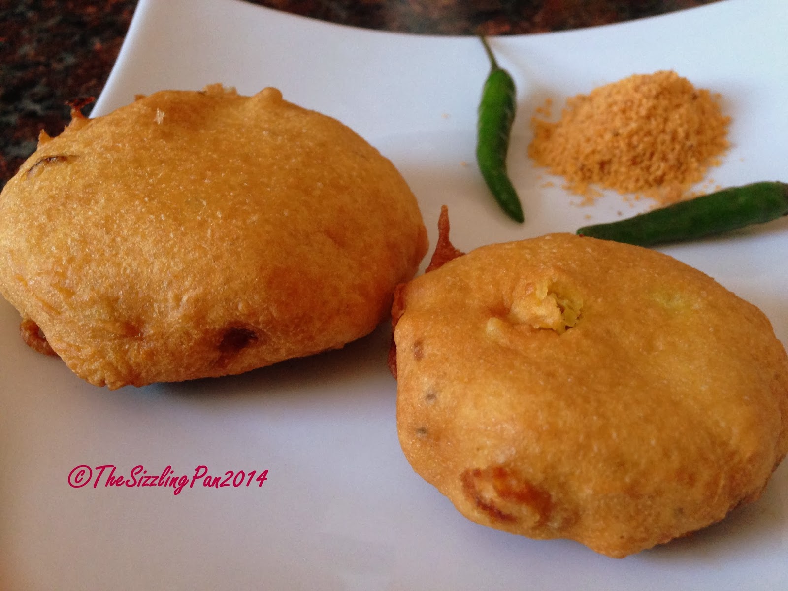 The Sizzling Pan: Spicy Batate Wada