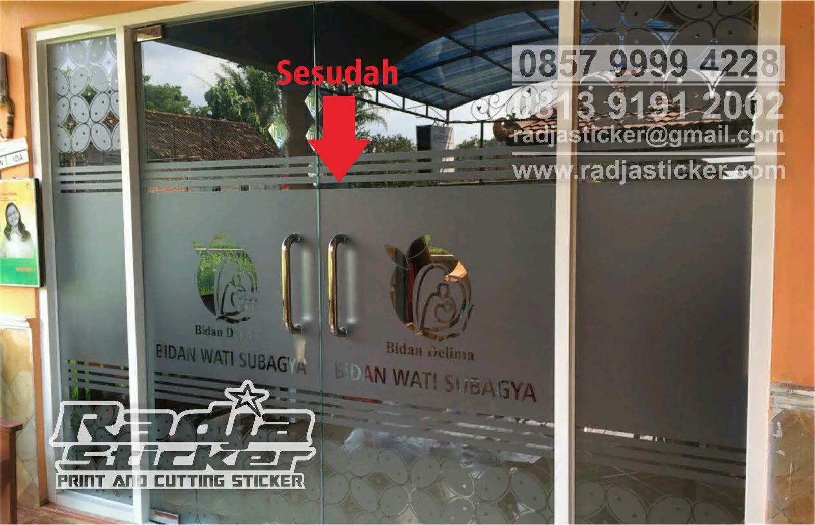 Stiker Kaca Gedung Perkantoran | Stiker Kaca | Stiker Sandblast ...