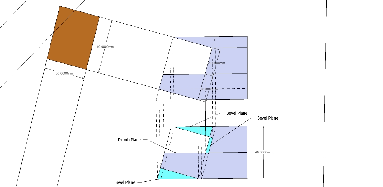 Roof Framing Geometry: Hipped roof with canted center purlins