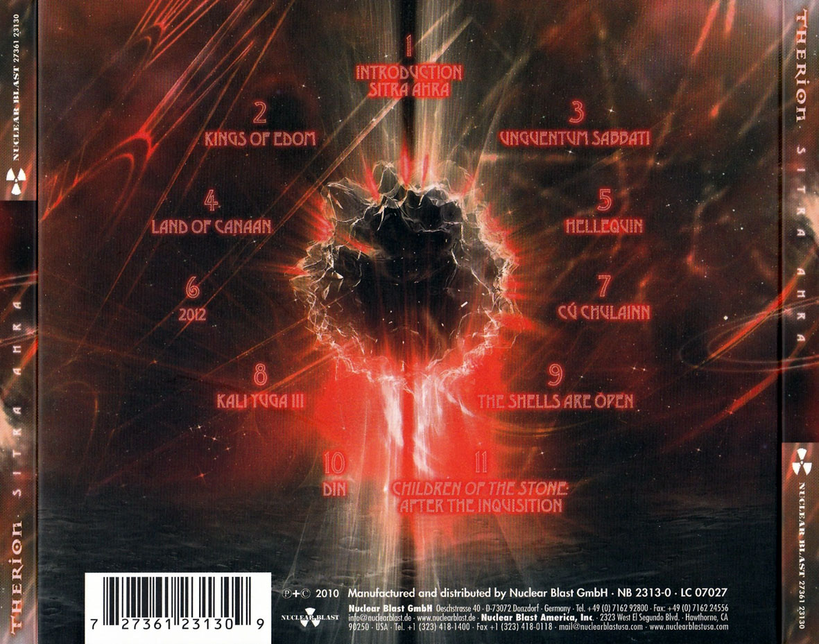 Gótico,``esperanza en la oscuridad´´: Therion - Sitra ahra