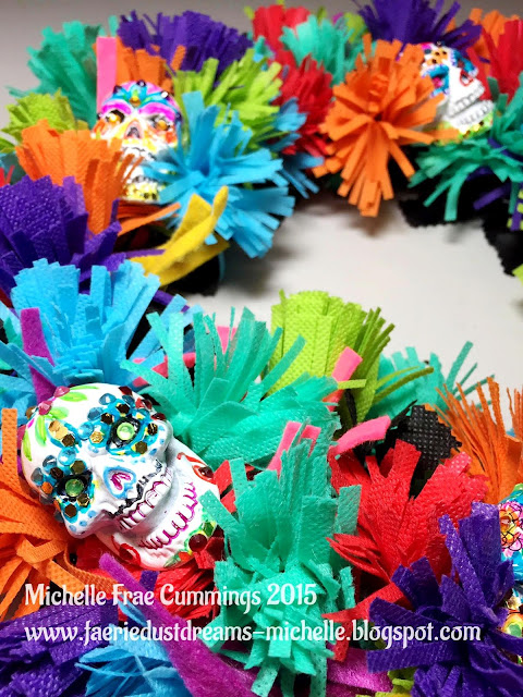 Faerie * Dust * Dreams: How to make a Sugar Skull - Day of the Dead Wreath!