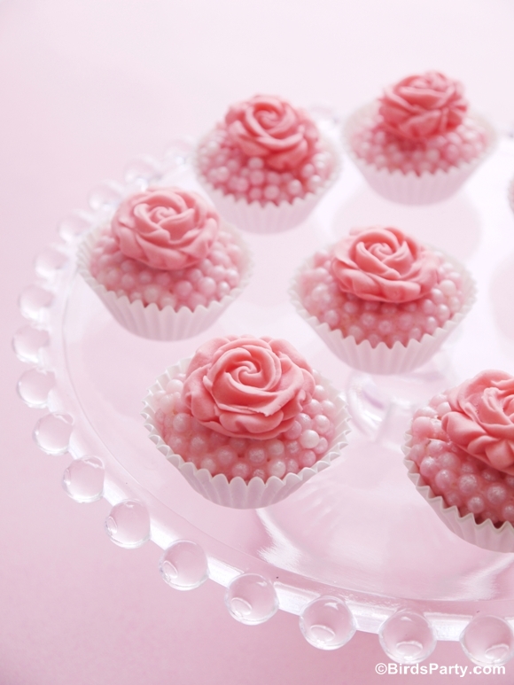 Bejeweled Pink Rose Truffles Recipe - Party Ideas | Party Printables Blog