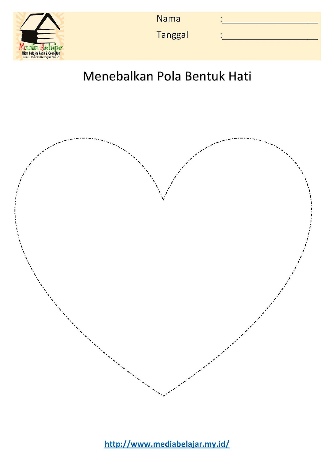 Menebalkan Pola Hati