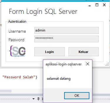 Aplikasi Login VB.NET Database SQL Server | KODE AJAIB