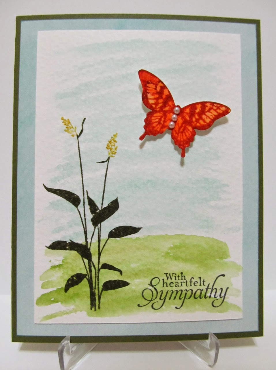Savvy Handmade Cards: Watercolor Sympathy Card