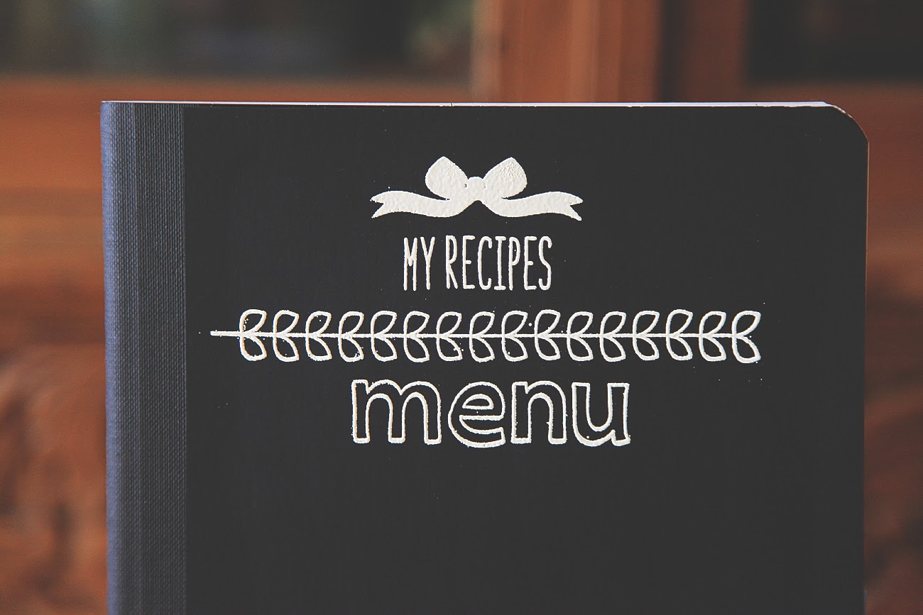 Unify Handmade: A DIY Gift Idea, Chalkboard Recipe Book