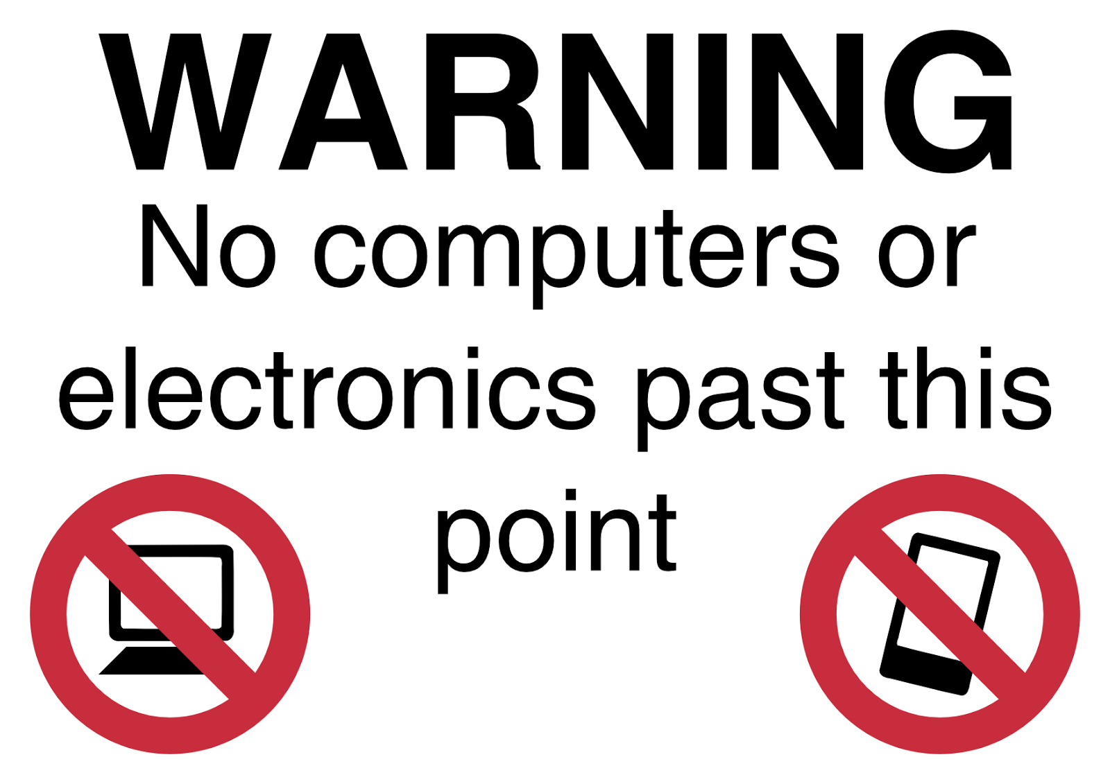 More Personal Energy -- For YOU!: NO Computers in Class?