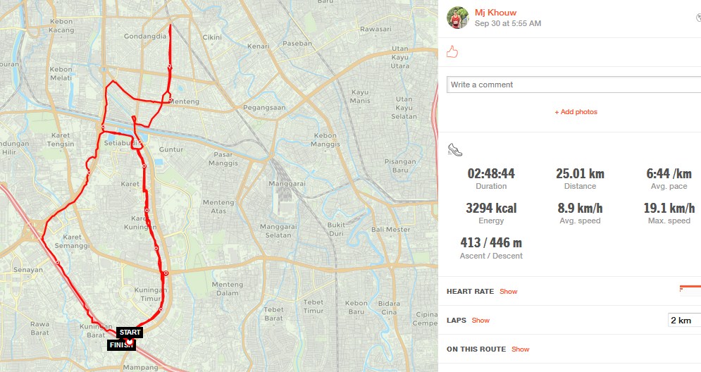 Muljadi Kuswanto: Rute Lari untuk Latihan Long Run