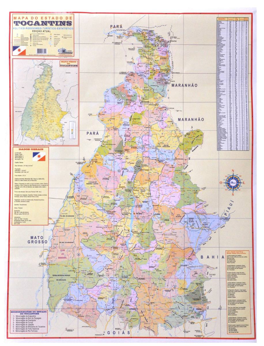 Mapas do Estado do Tocantins