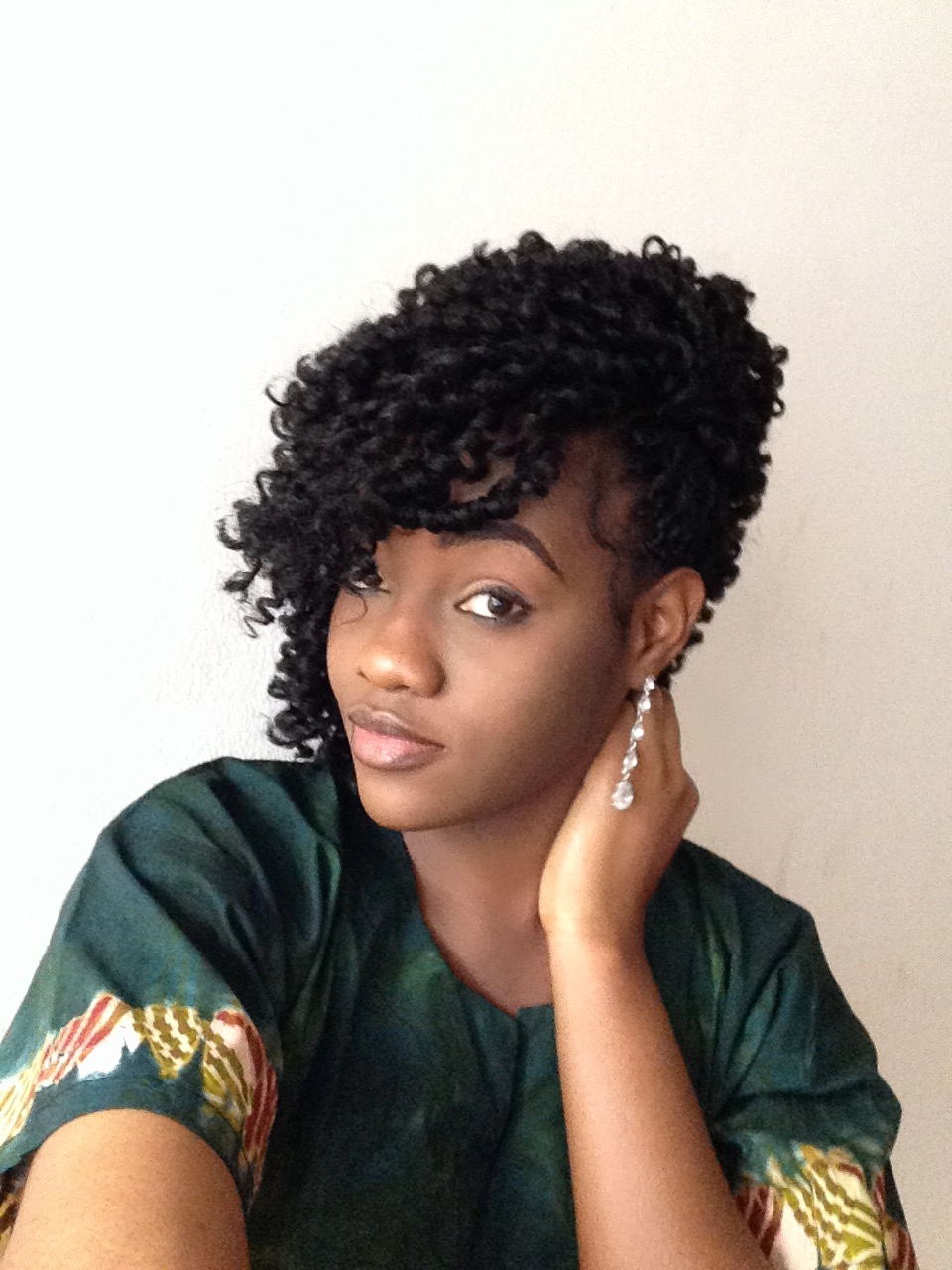 Styling your curls to the side