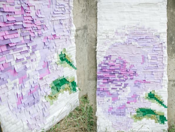 Paper Wedding: Easy DIY Paper Backdrops!