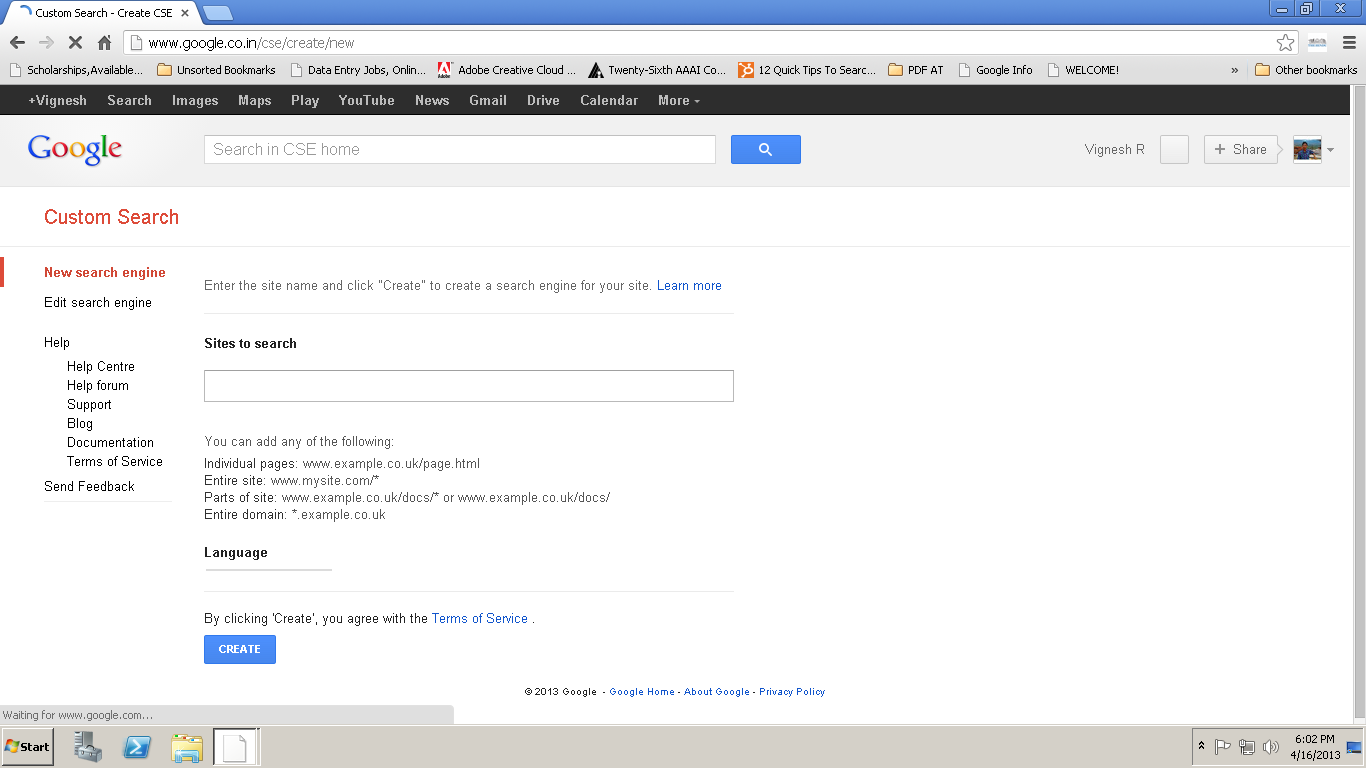 how to create your own search engine...