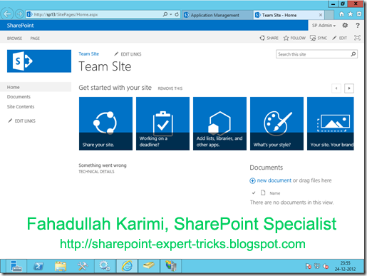 SharePoint Tips and Tricks: Web Application creation on SharePoint Server 2013