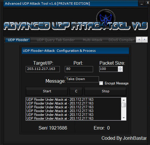 Advanced UDP Attack Tool v1.6 | Soe Soe Diary (မွတ္တမ္း)