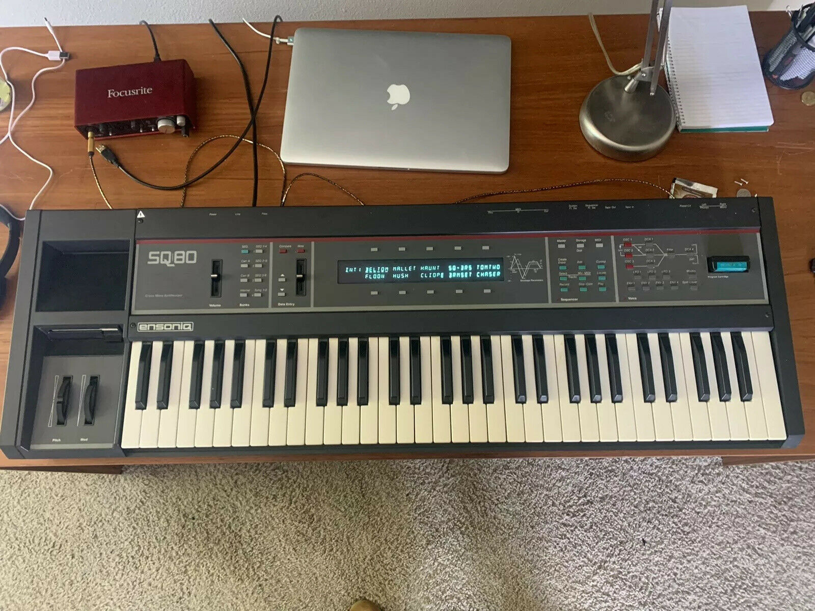 MATRIXSYNTH: VINTAGE ENSONIQ SQ80 CROSS WAVE SYNTHESIZER