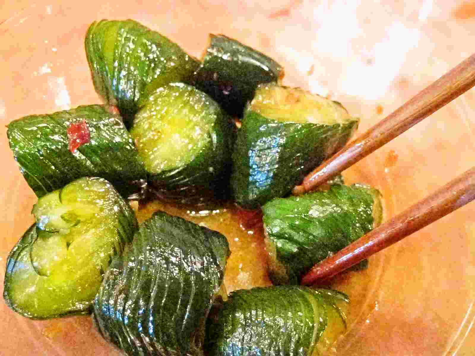 Recipes for Tom: Jabara kyuri no pirikarazuke / Japanese cucumber with ...