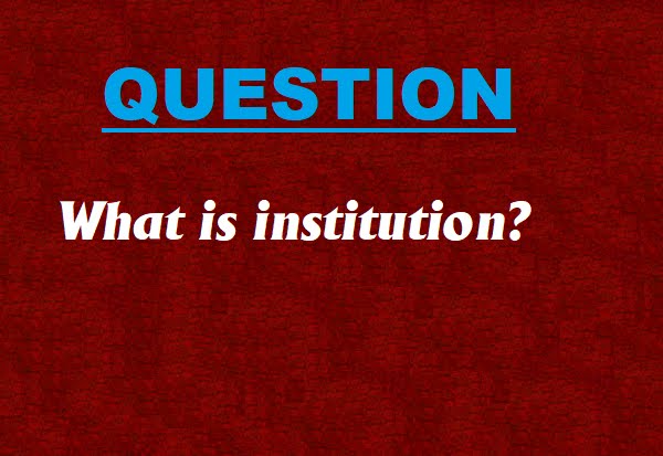 What is institution? - M.M.R cse