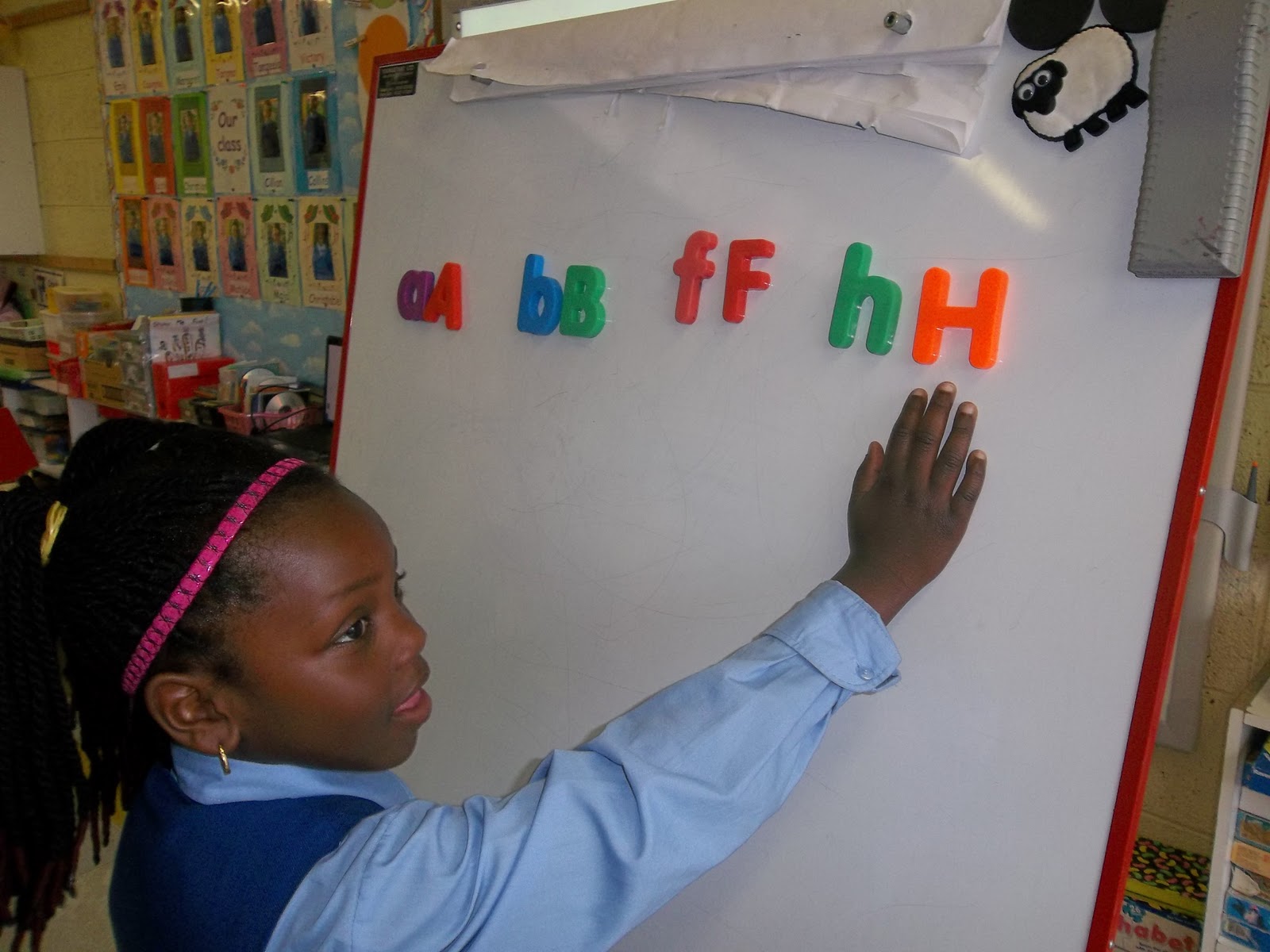 Literacy Site: Literacy activities in Senior infants, Ms. Flaherty's class