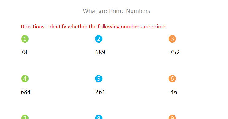 Bro and Sis Math Club: What are Prime Numbers