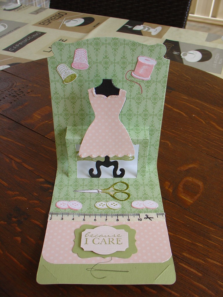 HuggiesCrafts: Pop Up Card Using Stampin Up's Dress Model