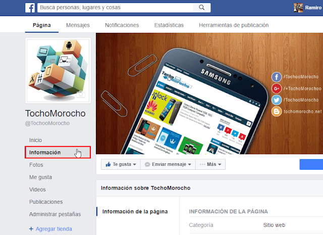 Cómo cambiar URL página de Facebook