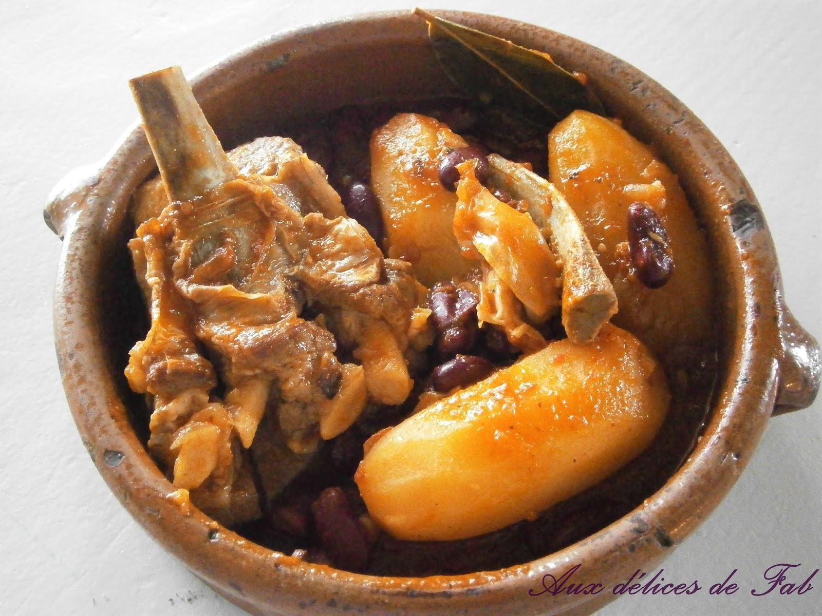 Aux délices de Fab: Ragoût d'agneau pommes de terre et haricots rouges