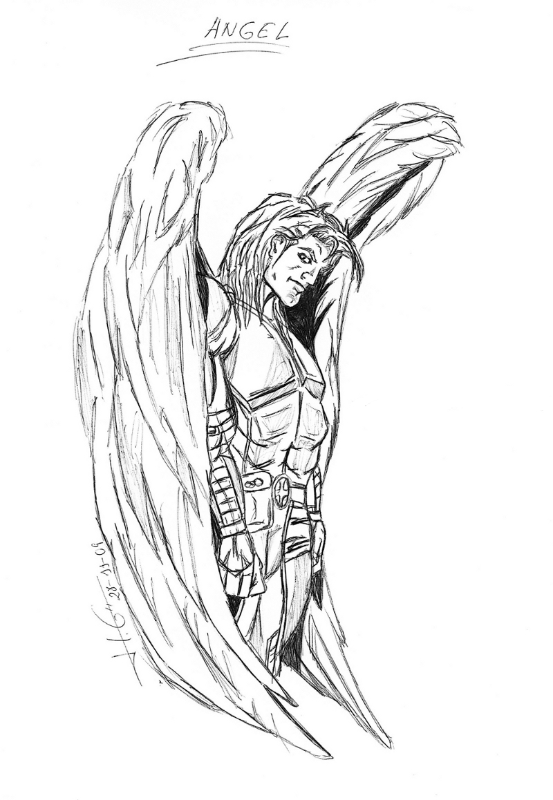 MY WORLD: Drawing and comicbooks.: Drawing of year 2009. XMEN´s Angel.