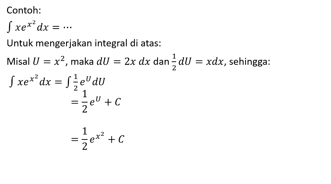 Matematika Dasar : Integral dan Contoh Soal