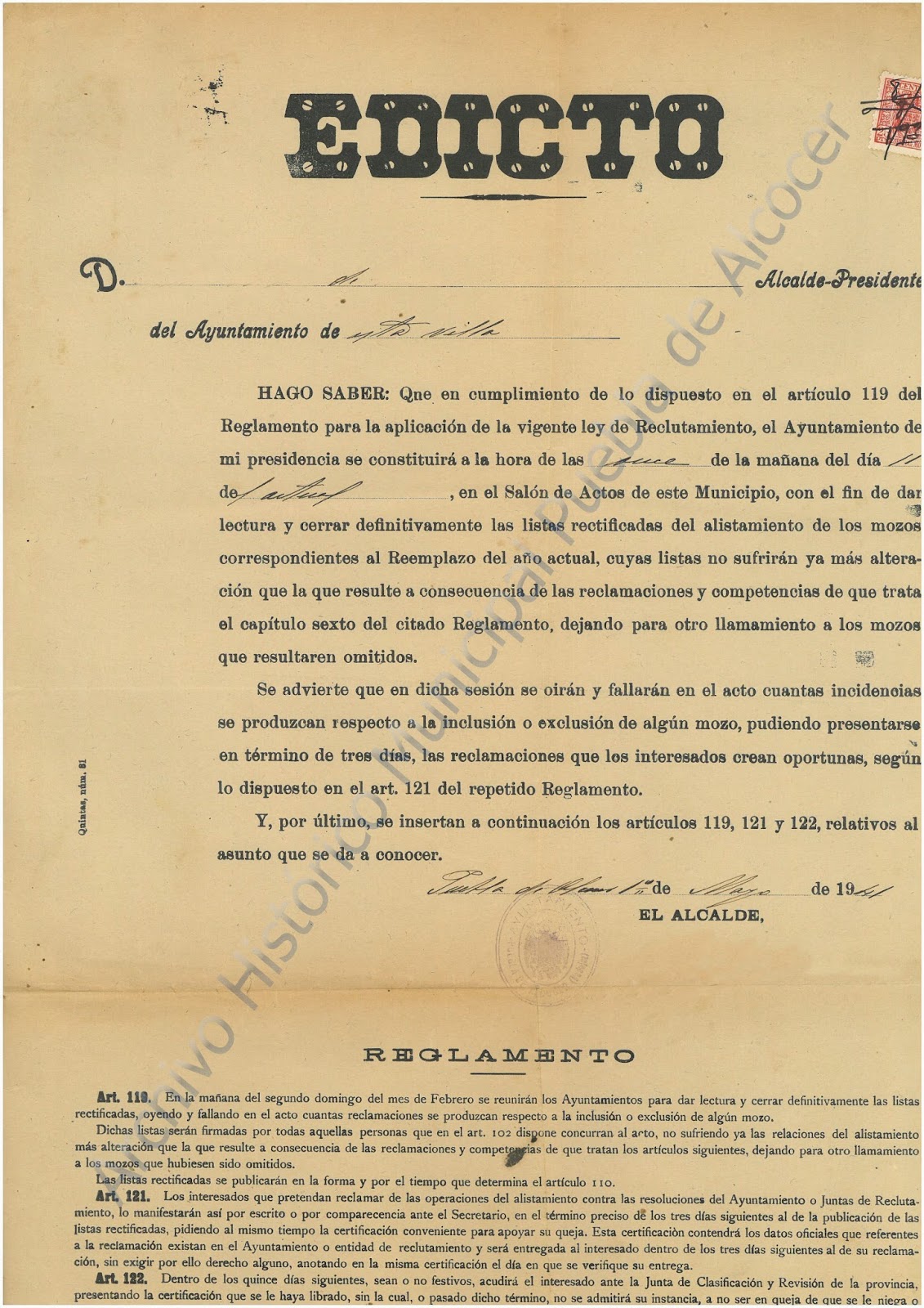 Archivo Histórico Municipal Puebla de Alcocer: 2013