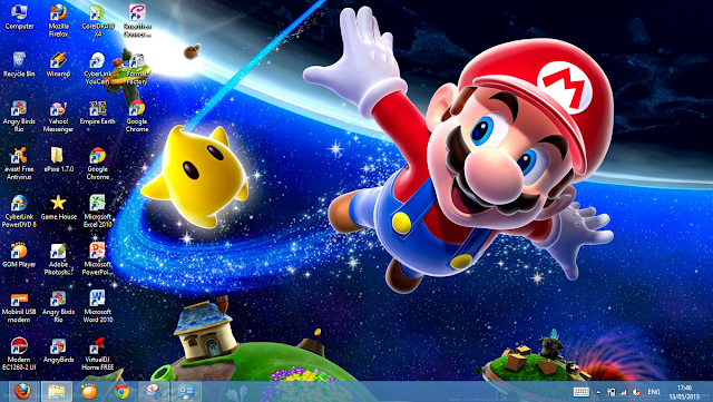 MIGHY THEMES: Super Mario 3 Desktop Theme Pack