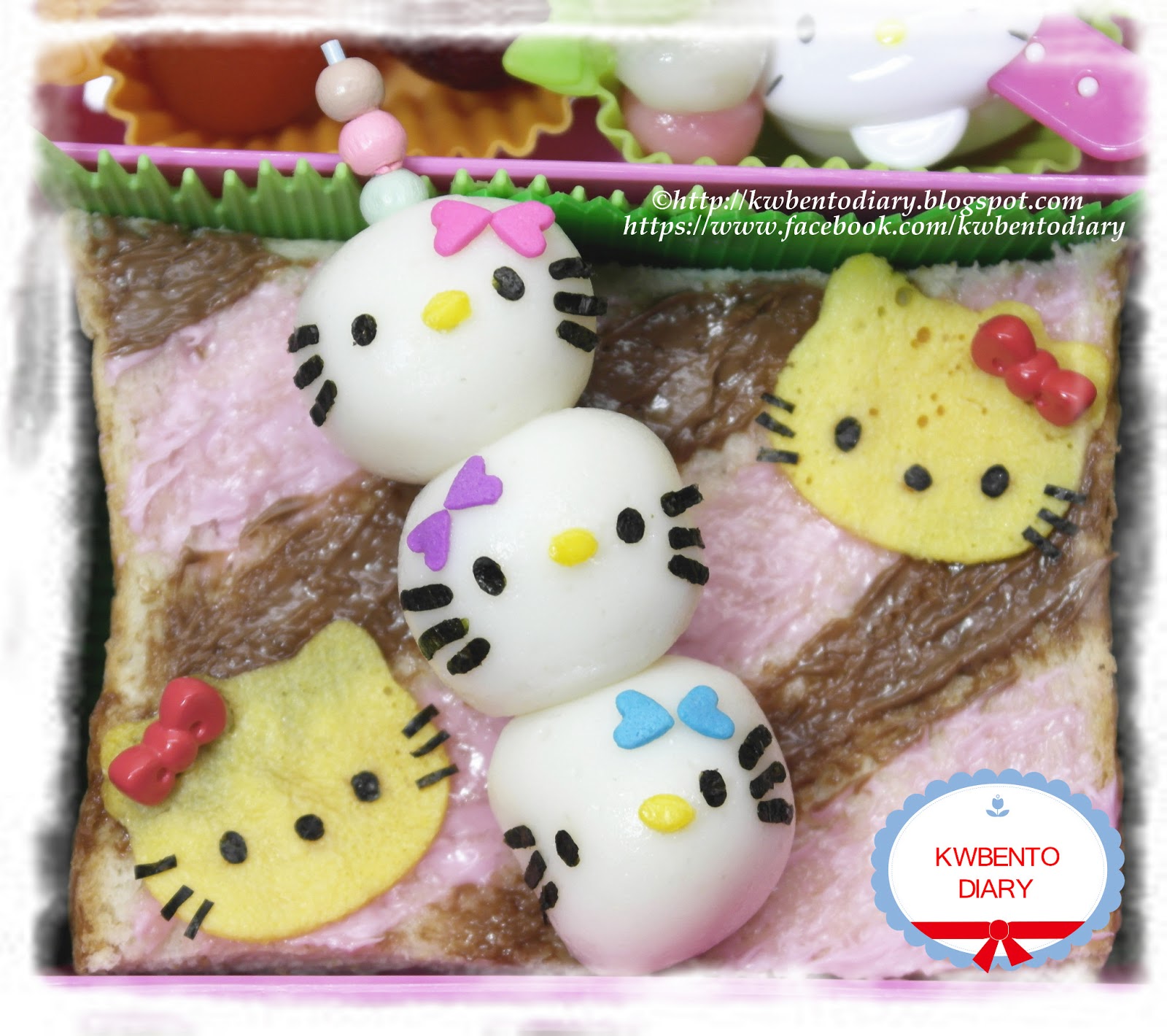 Karenwee's Bento Diary: Bento#April17A~Hello Kitty Dango