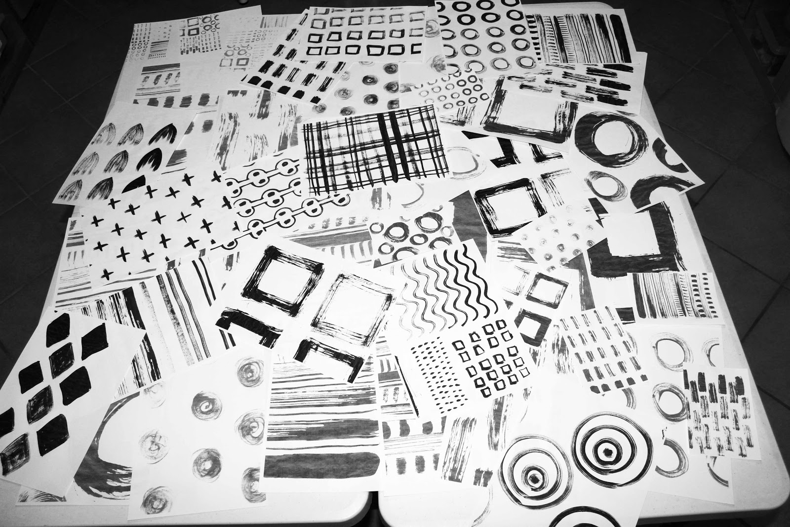 The Hoarder's Art Room: Mark-Making, Pattern and Scale