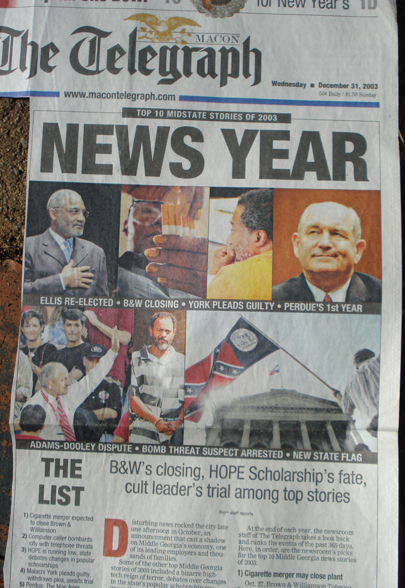 Dr. Malachi Z. York: December 31 2003 - Newspaper Clipping