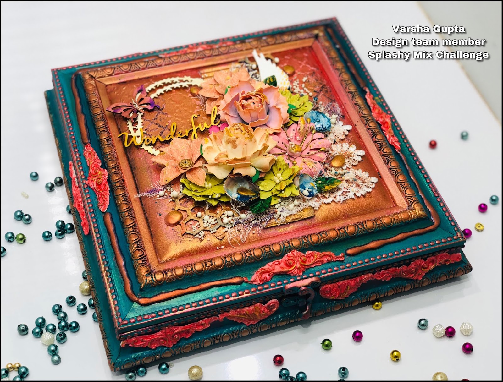 Mixed Media & Paper crafts Challenge blog: Altered Jewelry box