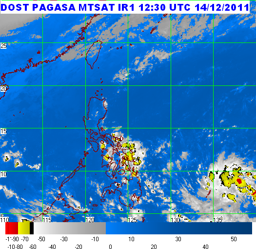 Weather Forecast Philippines Today - 12.14.11 PM