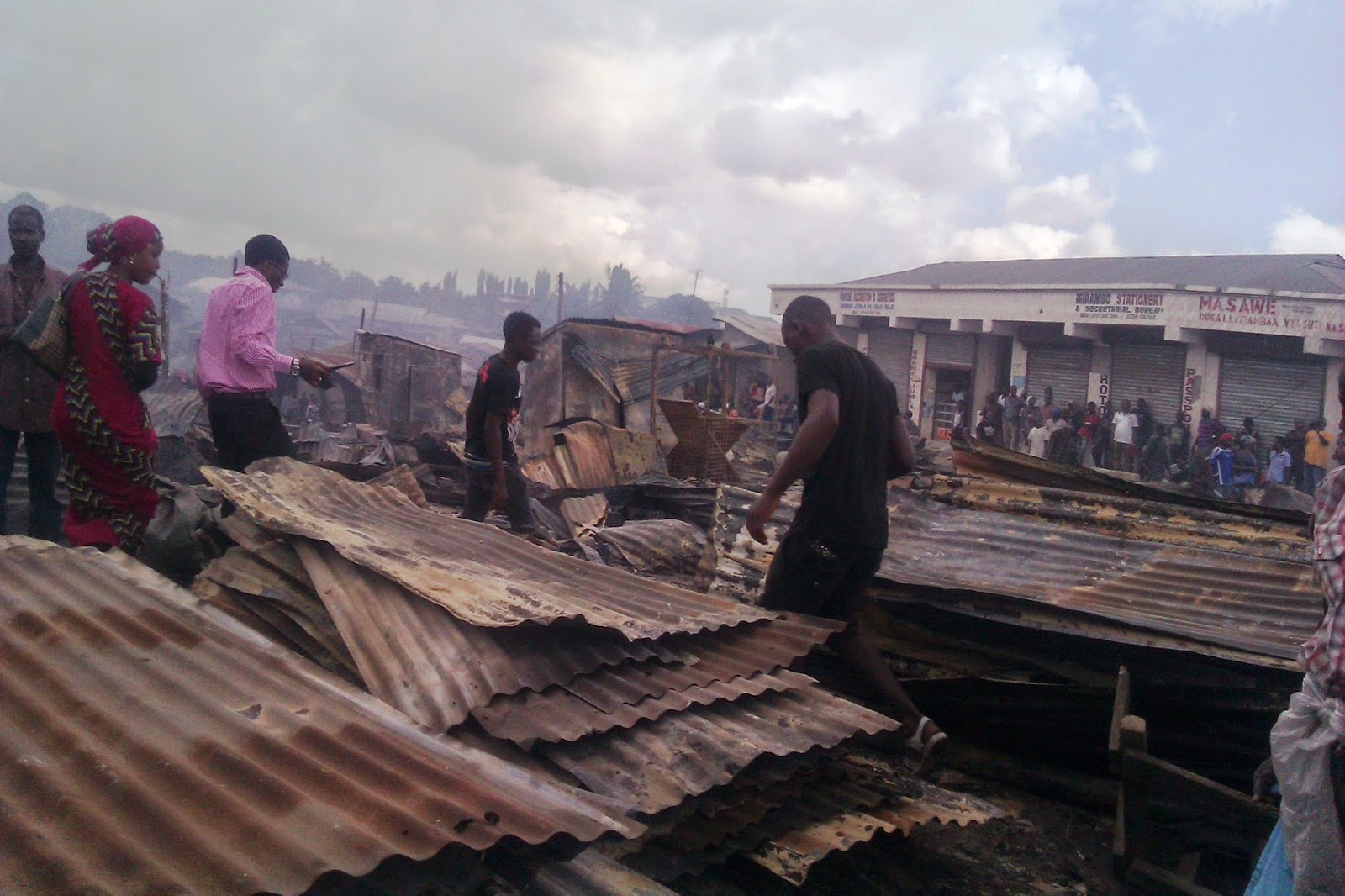 Soko la Mchikichi lateketea kwa Moto! - SHECHAMBO BLOG