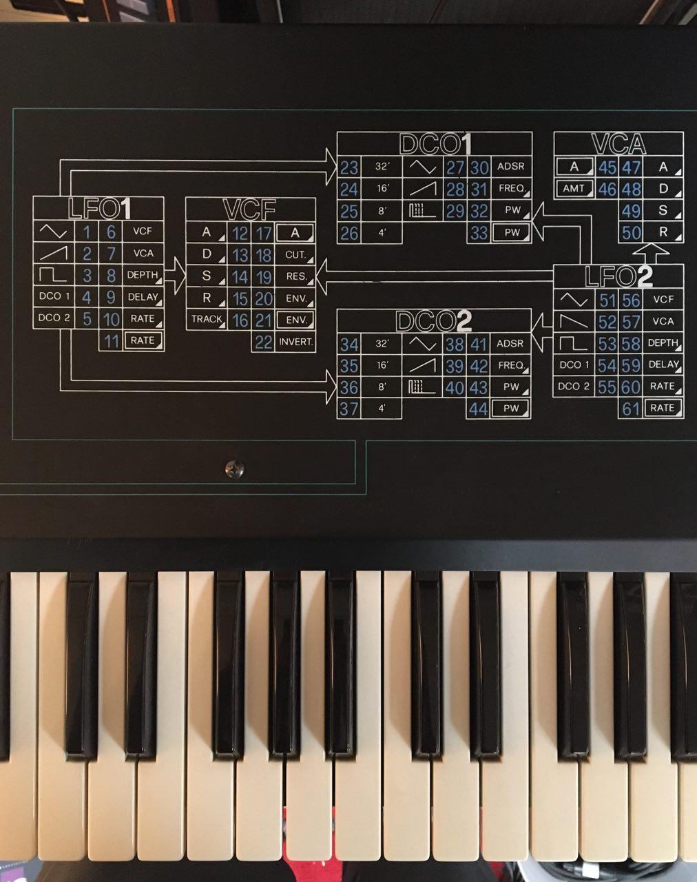MATRIXSYNTH: CRUMAR BIT ONE VINTAGE ANALOG SYNTHESIZER SN 01105