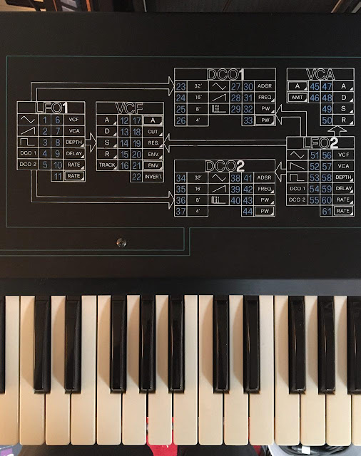 MATRIXSYNTH: CRUMAR BIT ONE VINTAGE ANALOG SYNTHESIZER SN 01105