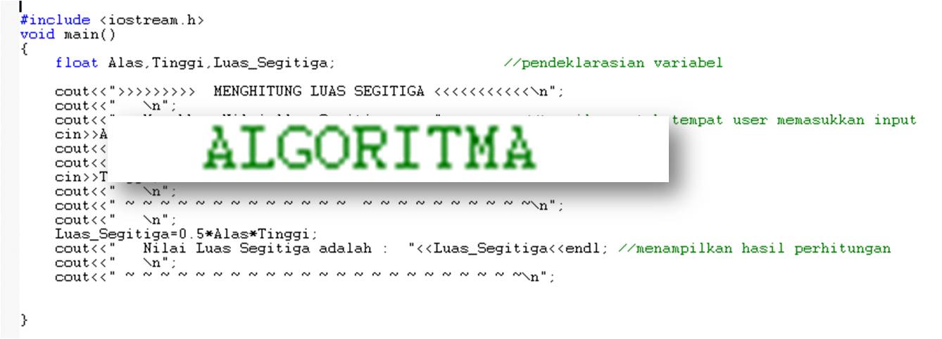 TEKNIK INFORMATIKA: CONTOH ALGORITMA