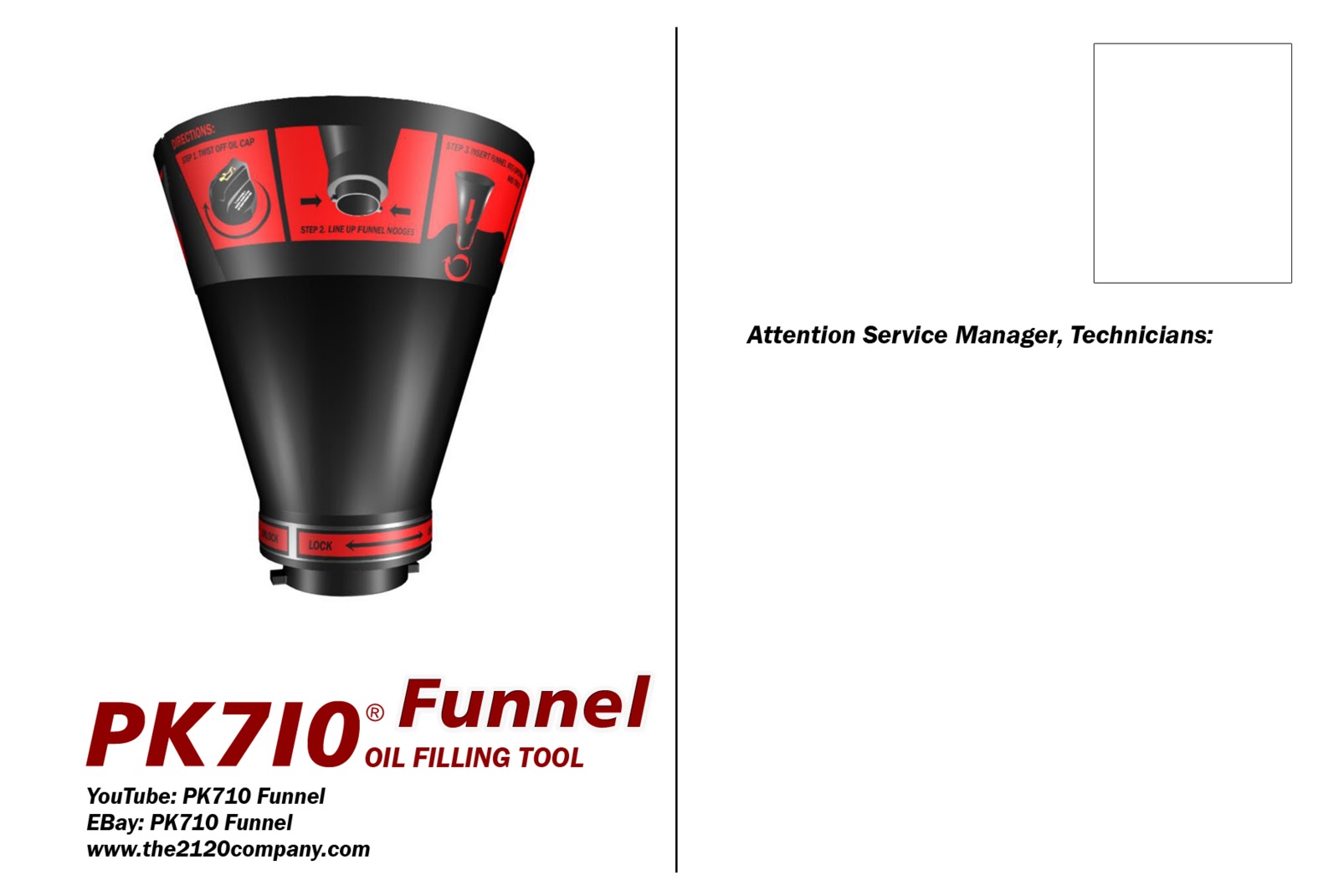 volkswagen funnel PK 710, available Ebay, Amazon