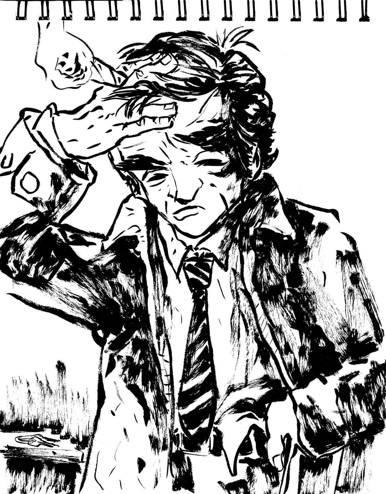 Red Rocket Comics: Columbo Contemplates His Lost Keys