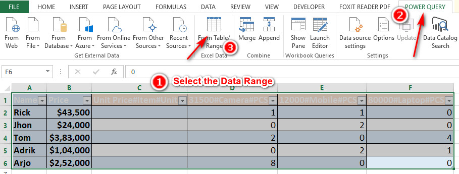 Convert Crosstab Matrix to flat data list table in Excel | My ...