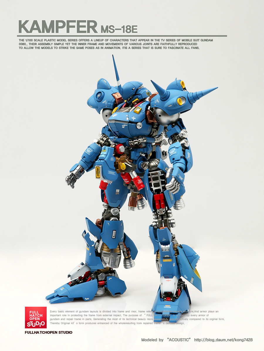 GUNDAM GUY: 1/100 Kampfer [Open Hatch] - Custom Build