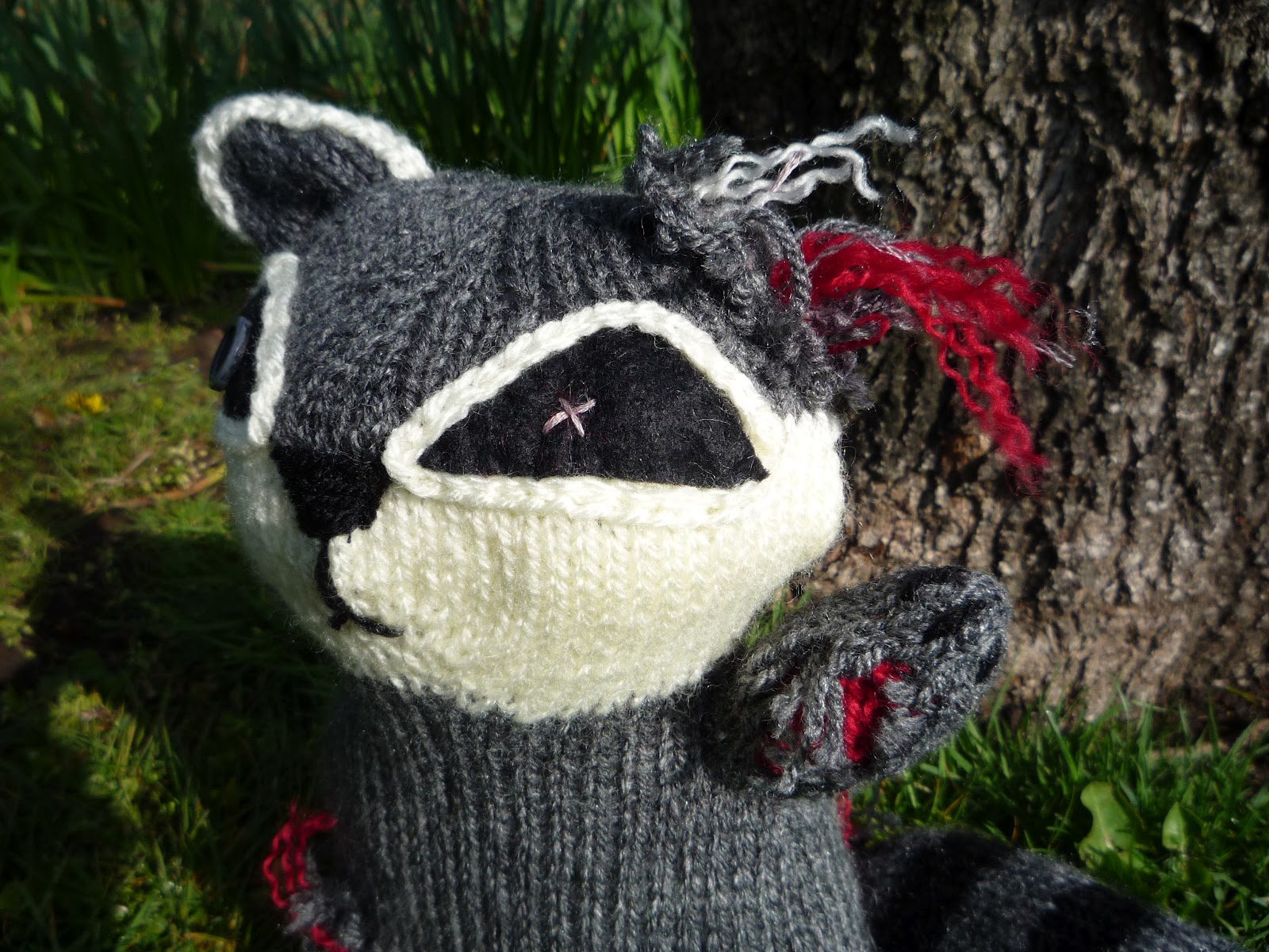 Knit for Victory: Bayou Arcana's One-Eyed Raccoon