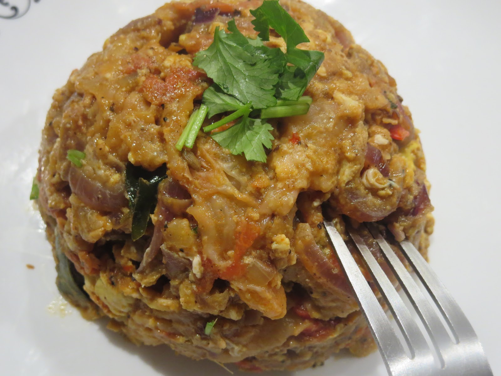 Scrambled Egg parotta (Muttai kothu parotta)