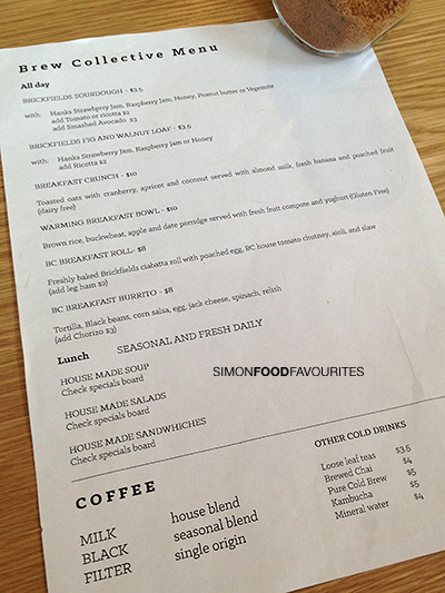Simon Food Favourites: Brew Collective Speciality Coffee, Bridge St ...