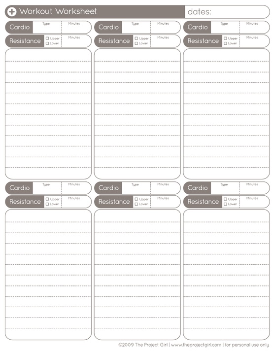 A mommy's life...with a touch of YELLOW: {Day 5} Planning Your Workouts