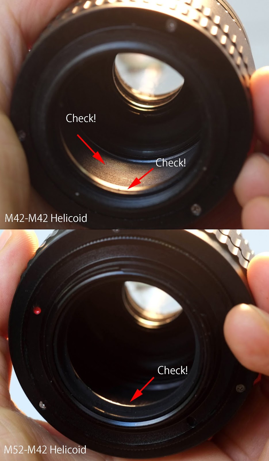 M42 MOUNT SPIRAL: M52-M42 focusing helicoid*